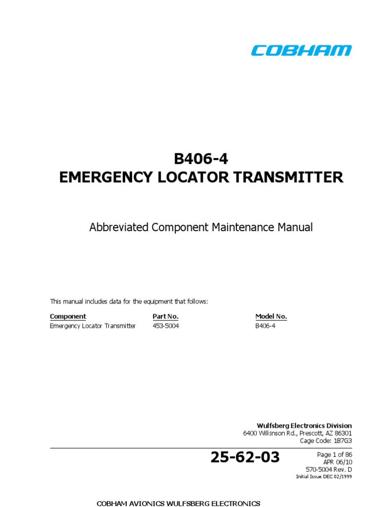 B406-4 Rev. D | PDF | Electromagnetic Interference | Electrical Engineering