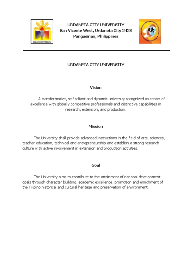 Urdaneta City University | PDF