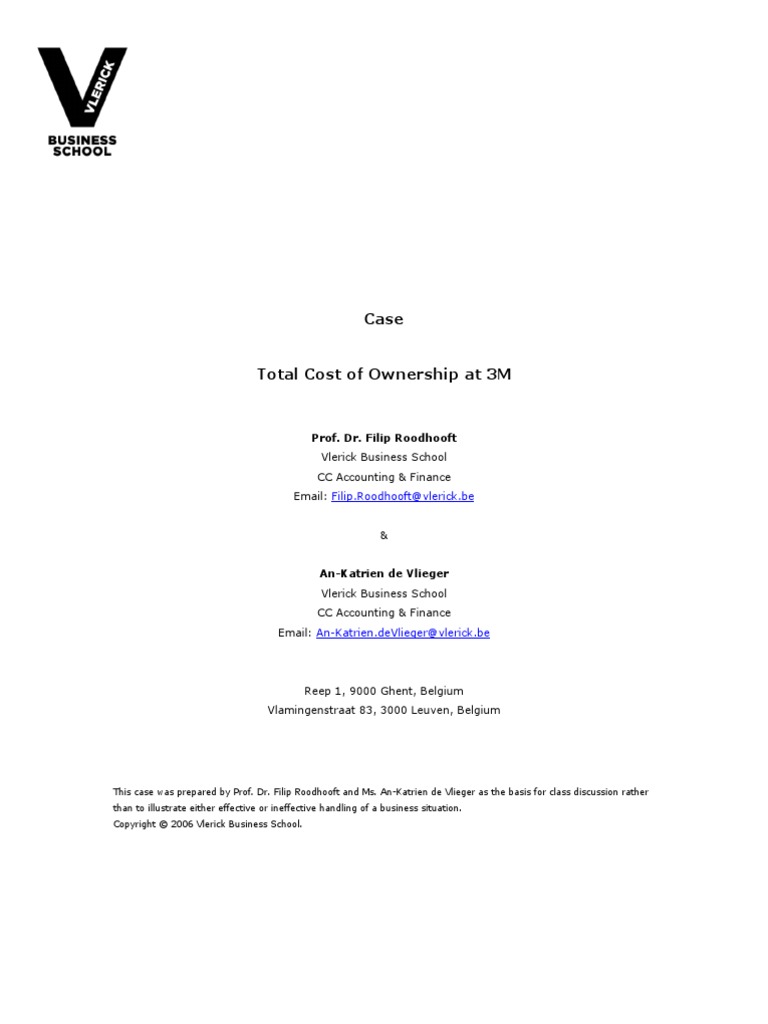 Case 3M | PDF | Warehouse | Inventory