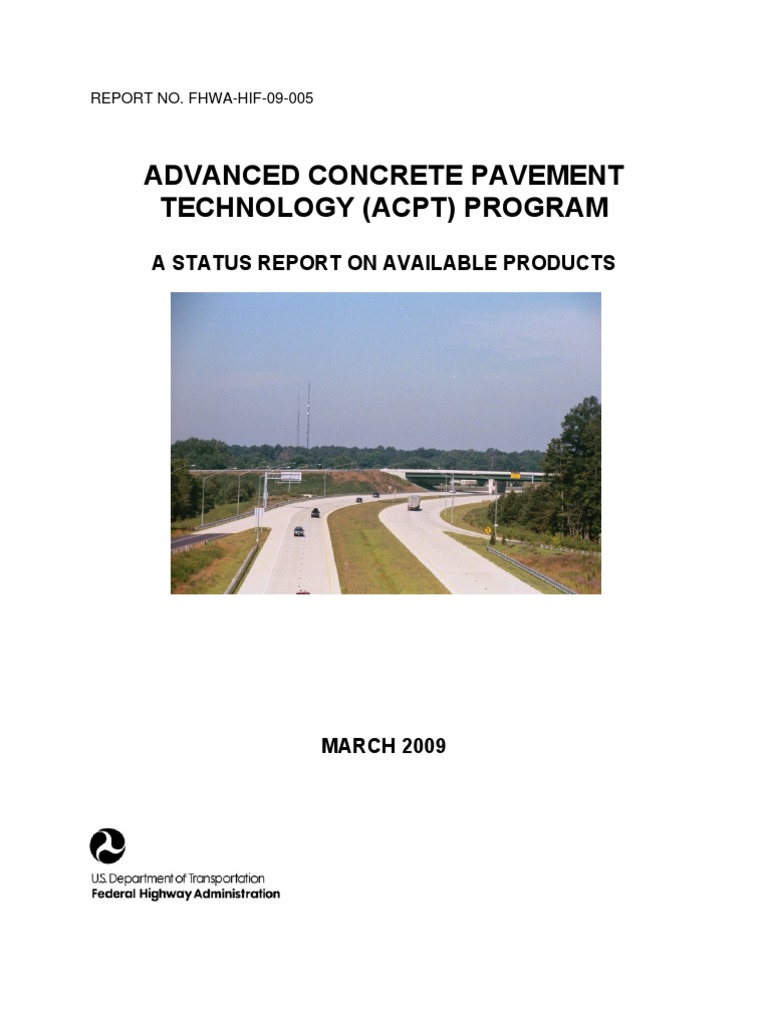 Advanced Concrete Pavement Program | PDF | Road Surface | Federal ...