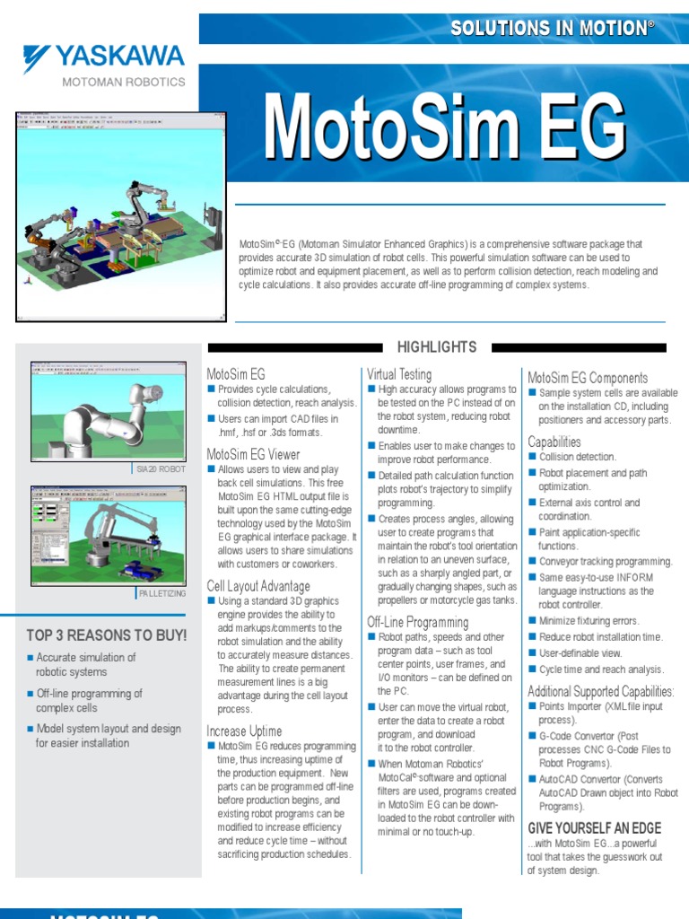 MotoSim EG | PDF | Simulation | Robot