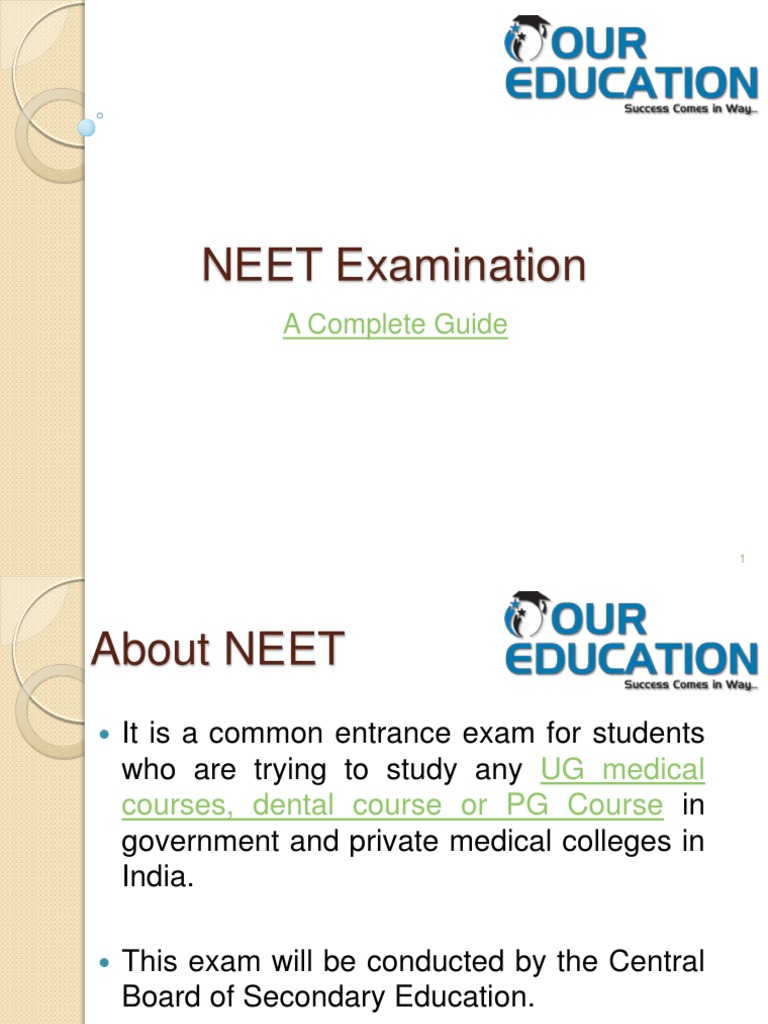 NEET Exam 2020: Complete Guide | PDF | Career & Growth