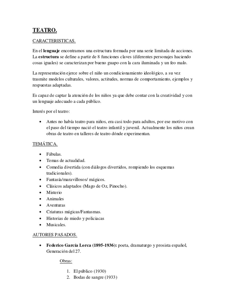 Teatro, Poesia y Narración. | PDF | Fantasía | Poesía