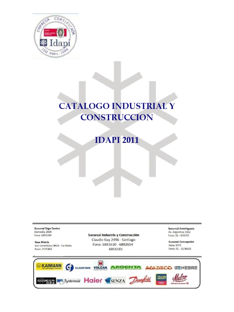 Catalogo Industrial Idapi 2011 | PDF | Aislamiento térmico | Tubería ...