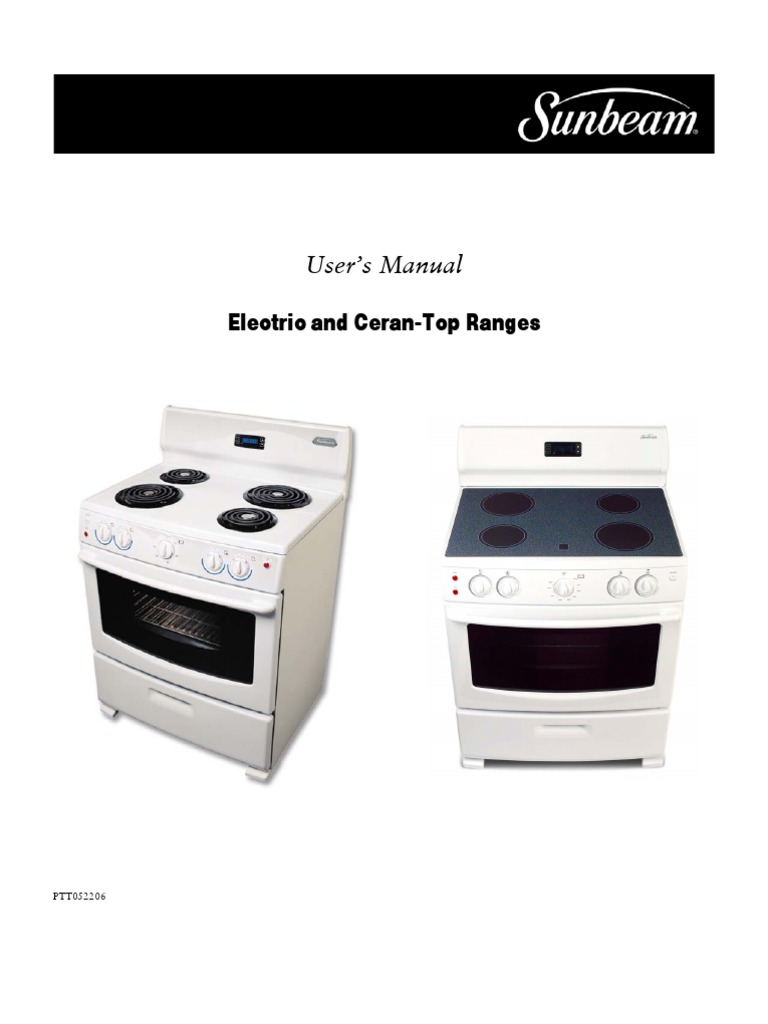 Electric and Ceran-Top Ranges: User's Manual | PDF | Cookware And ...