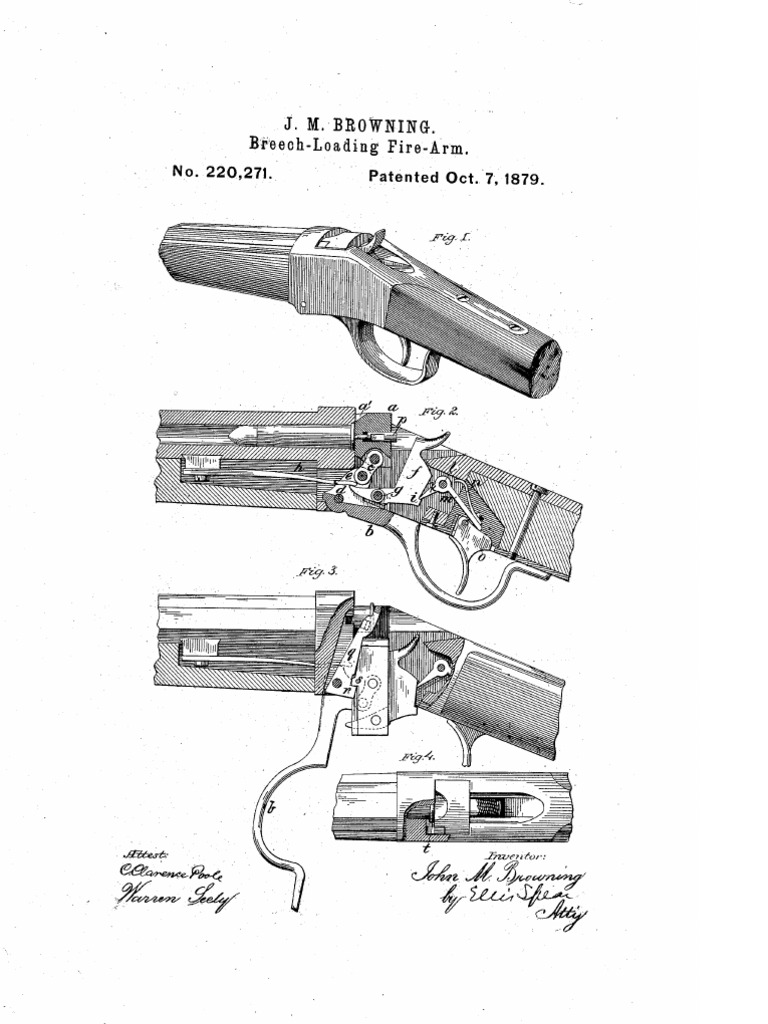US Patent 220271 - Winchester 1885 | PDF