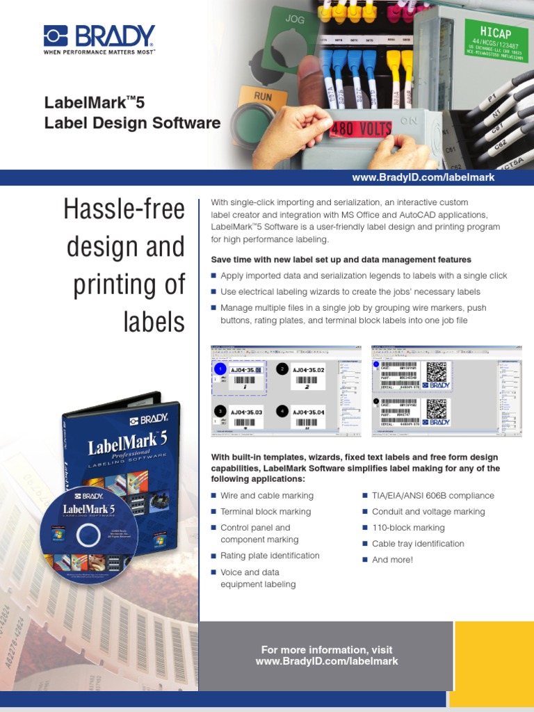LabelMark Software 5 Brochure | PDF | 64 Bit Computing | Microsoft Windows