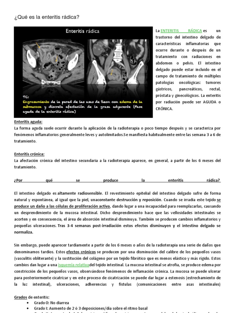 Qué Es La Enteritis Rádica Pdf Diarrea Heces