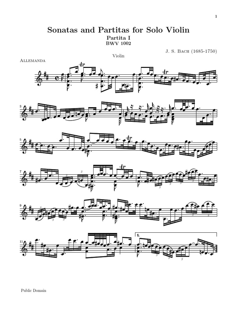 Partita Bach | PDF