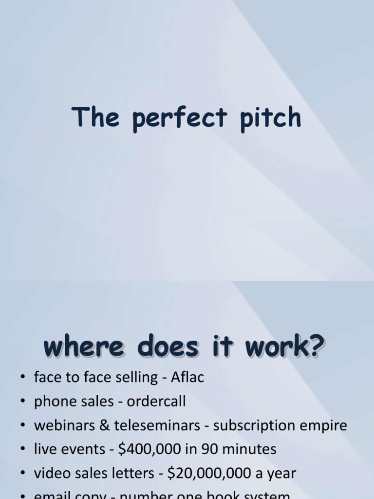 Effective Sales Pitch Strategies | PDF | Computers