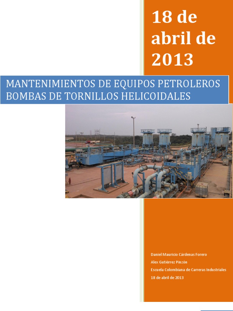 Bomba de Tornillo Helicoidal | PDF | Bomba | Soldadura