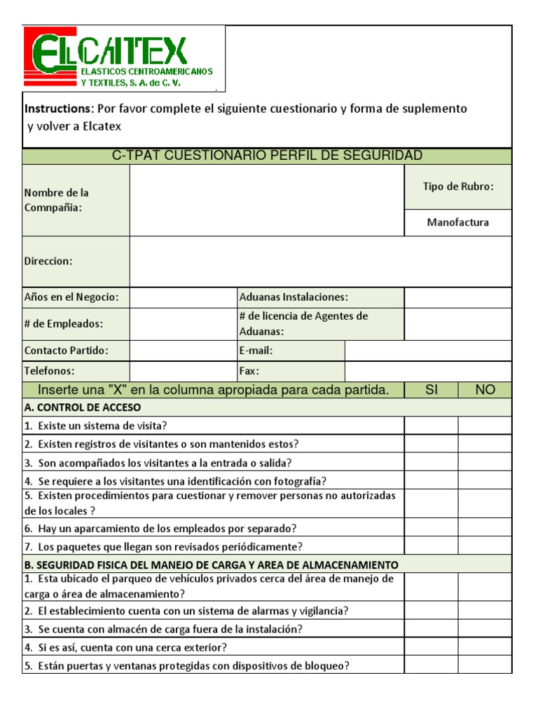 C-Tpat en Español | Contraseña | La seguridad informática