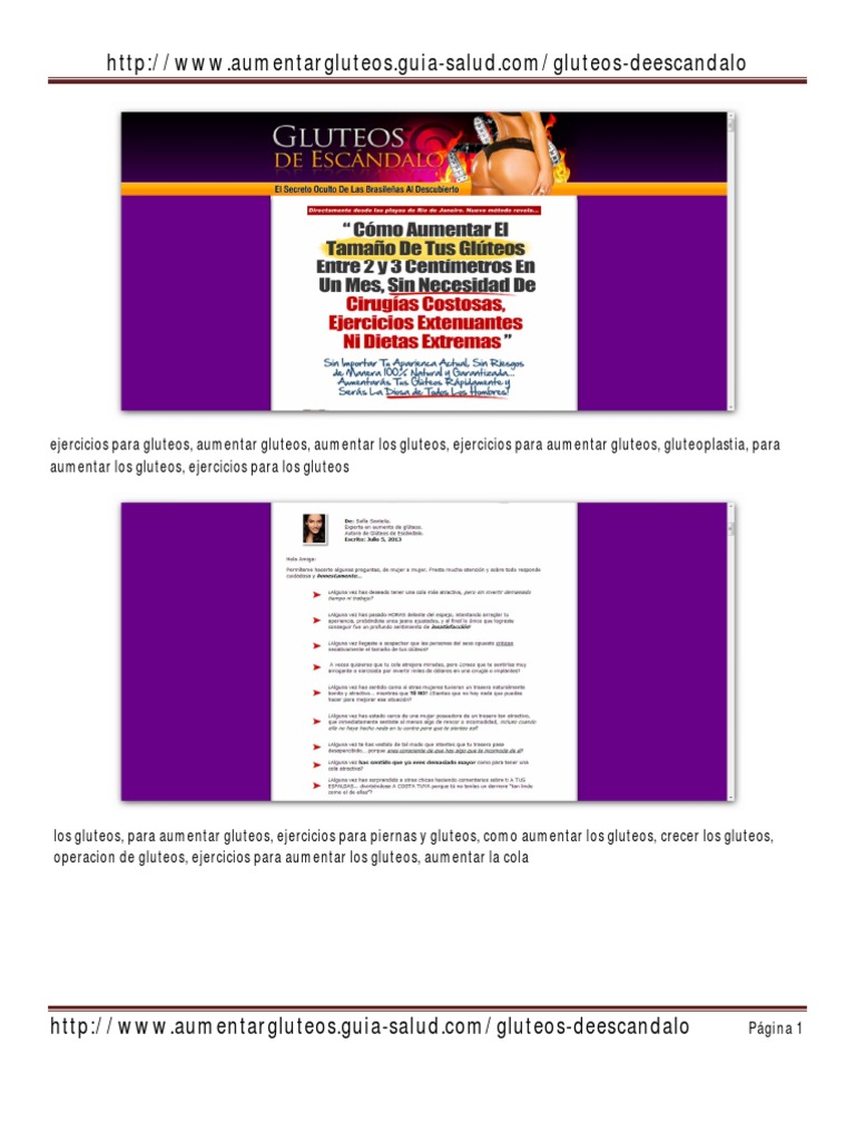Glúteos de Escándalo - Descargar PDF | PDF | Nalgas | Anatomía del ...