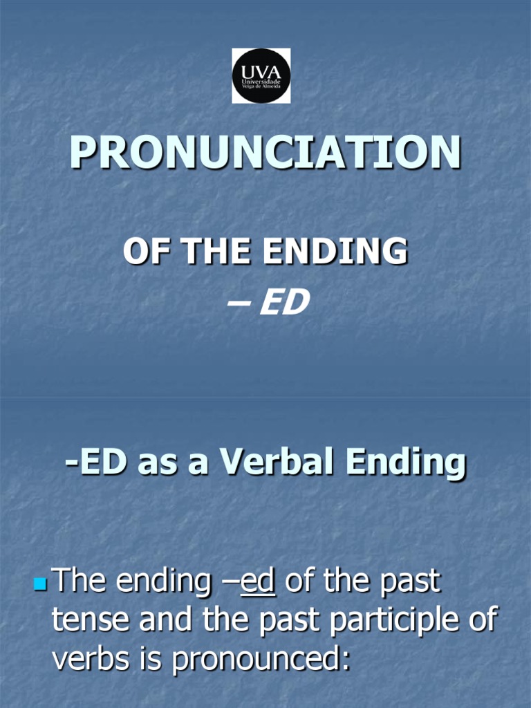 Final -ED Pronunciation Rules | PDF