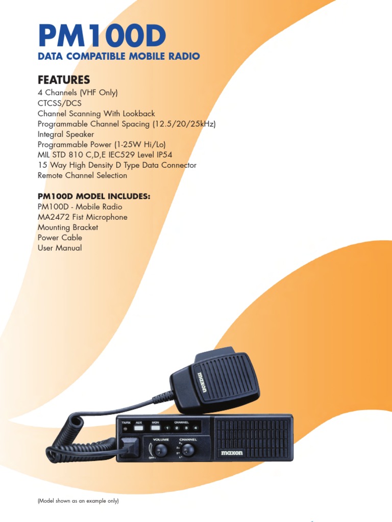 Maxon PM100 | PDF | Electrical Connector | Radio