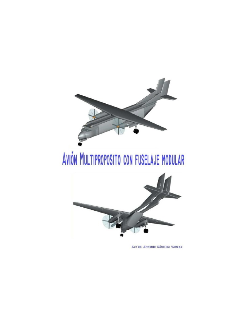 Avion Multiproposito Con Fuselaje Modular PDF | PDF | Avión | Ala