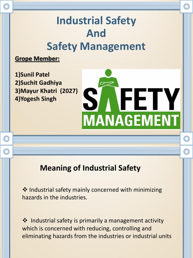 Industrial Safety | Occupational Safety And Health | Safety