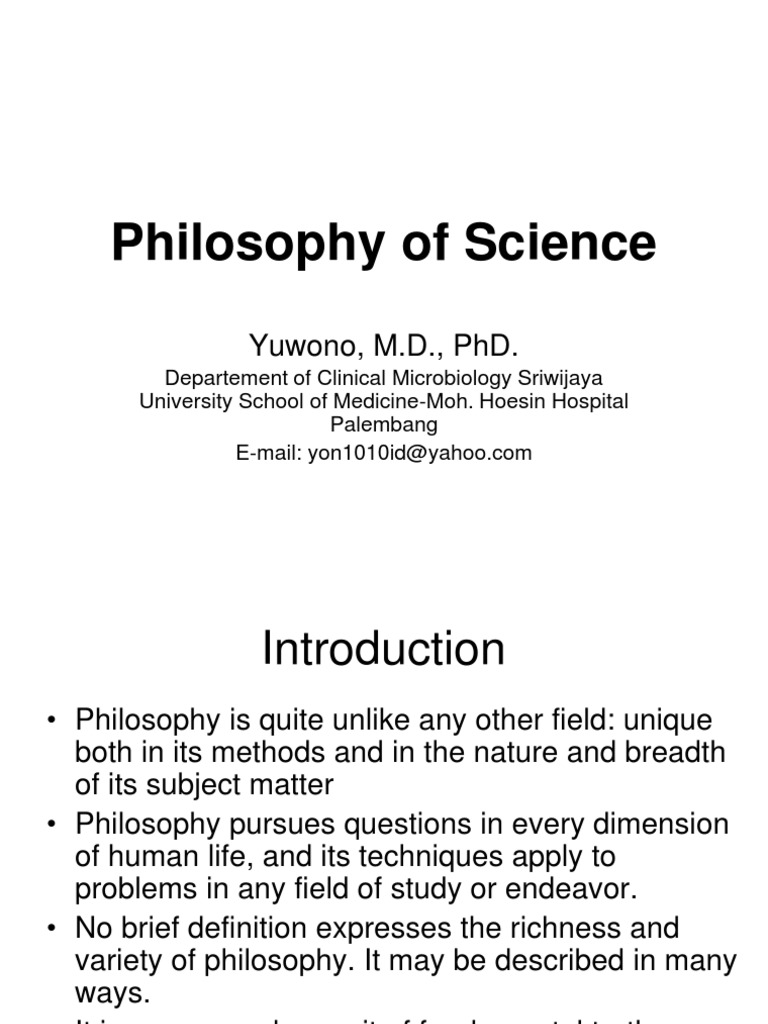 Philosophy of Science | PDF | Philosophy Of Science | Science