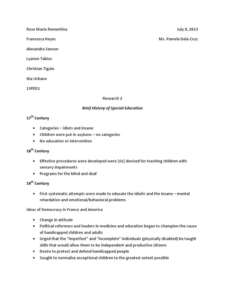 Sped | PDF | Special Education | Intellectual Disability