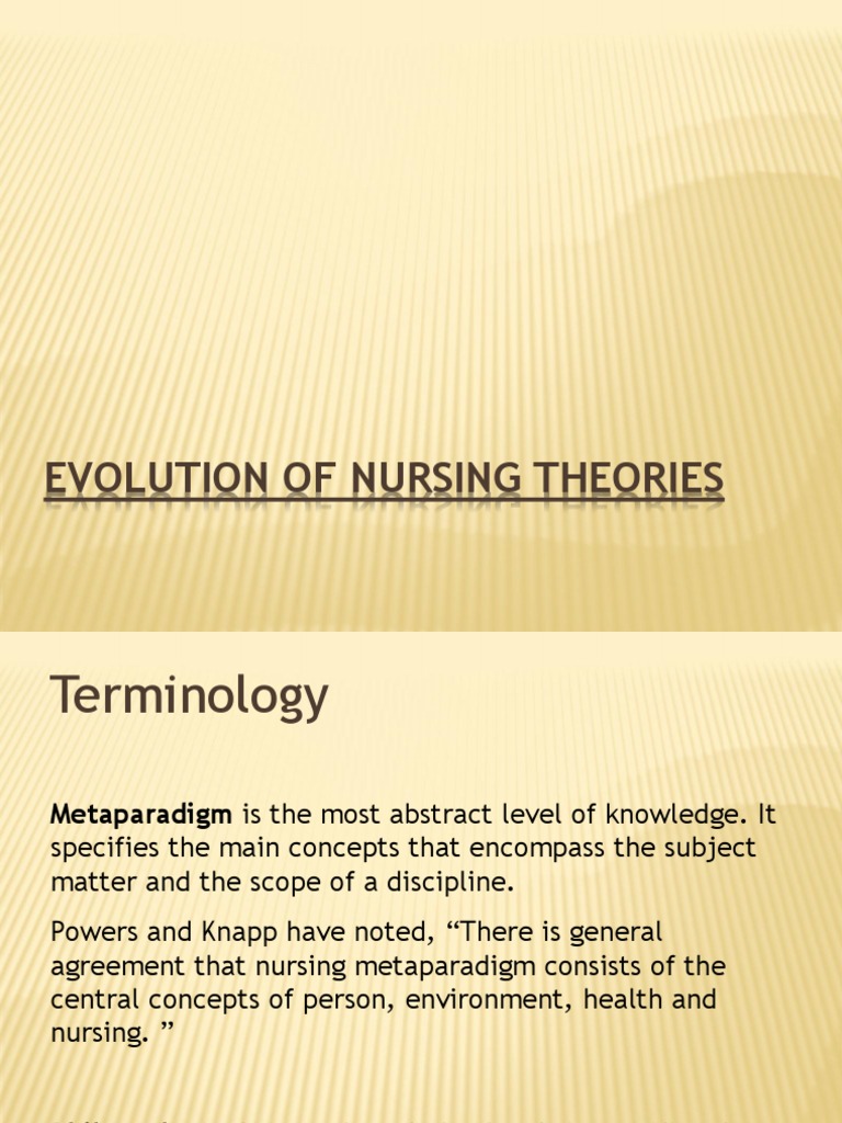 Evolution of Nursing Theories | Concept | Conceptual Model