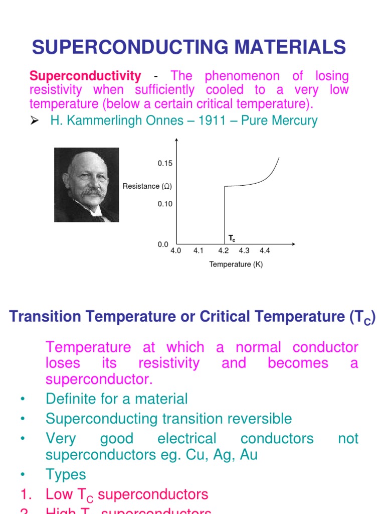 Superconducting Materials | PDF | Superconductivity | Magnetism