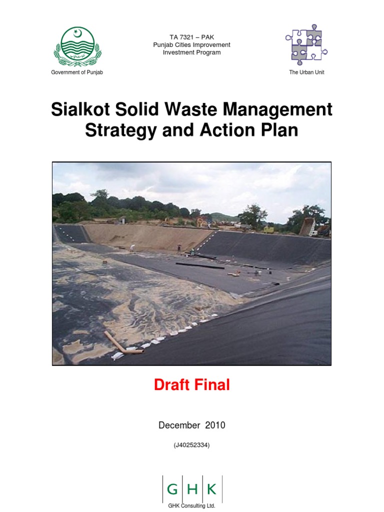 Sialkot Solid Waste Management Strategy and Action Plan | PDF | Waste ...