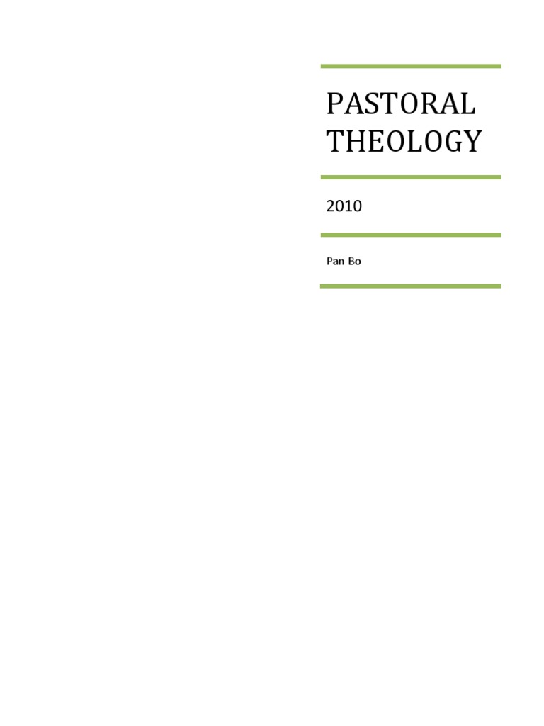 Pastoral Theology | PDF | Calvinism | Prayer