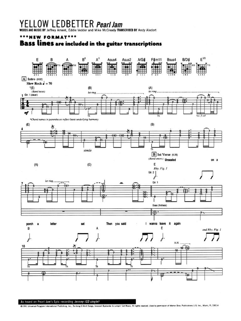 Yellow Ledbetter | PDF