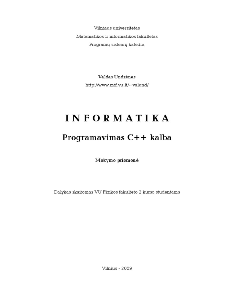 Informatika C++ | PDF