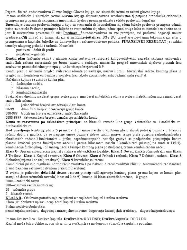 Finansijsko Racunovodstvo | PDF