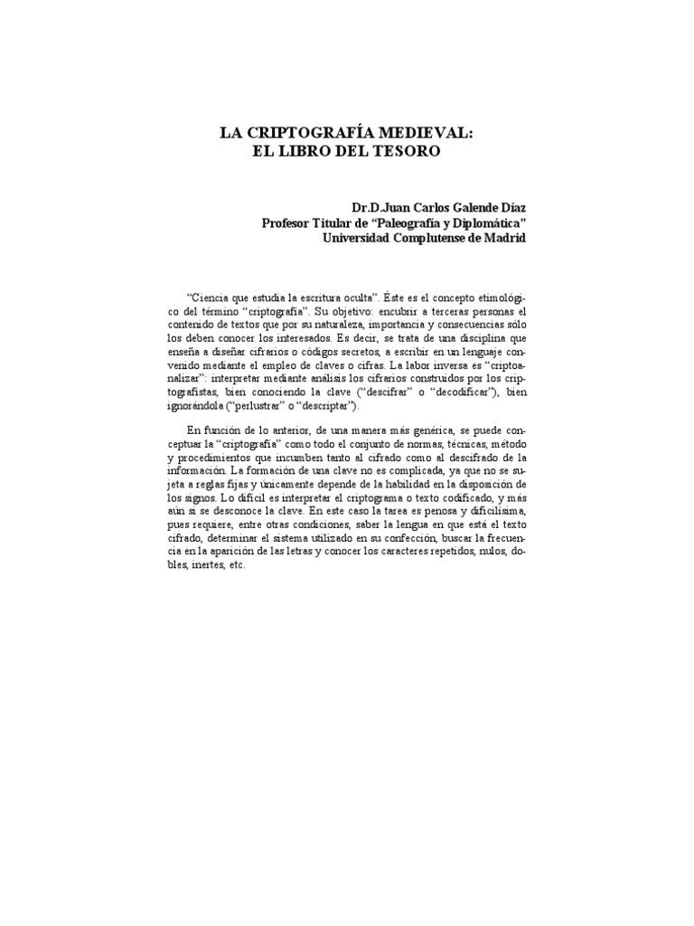 Criptografía Medieval: El Escítalo | PDF | Criptografía | Alquimia
