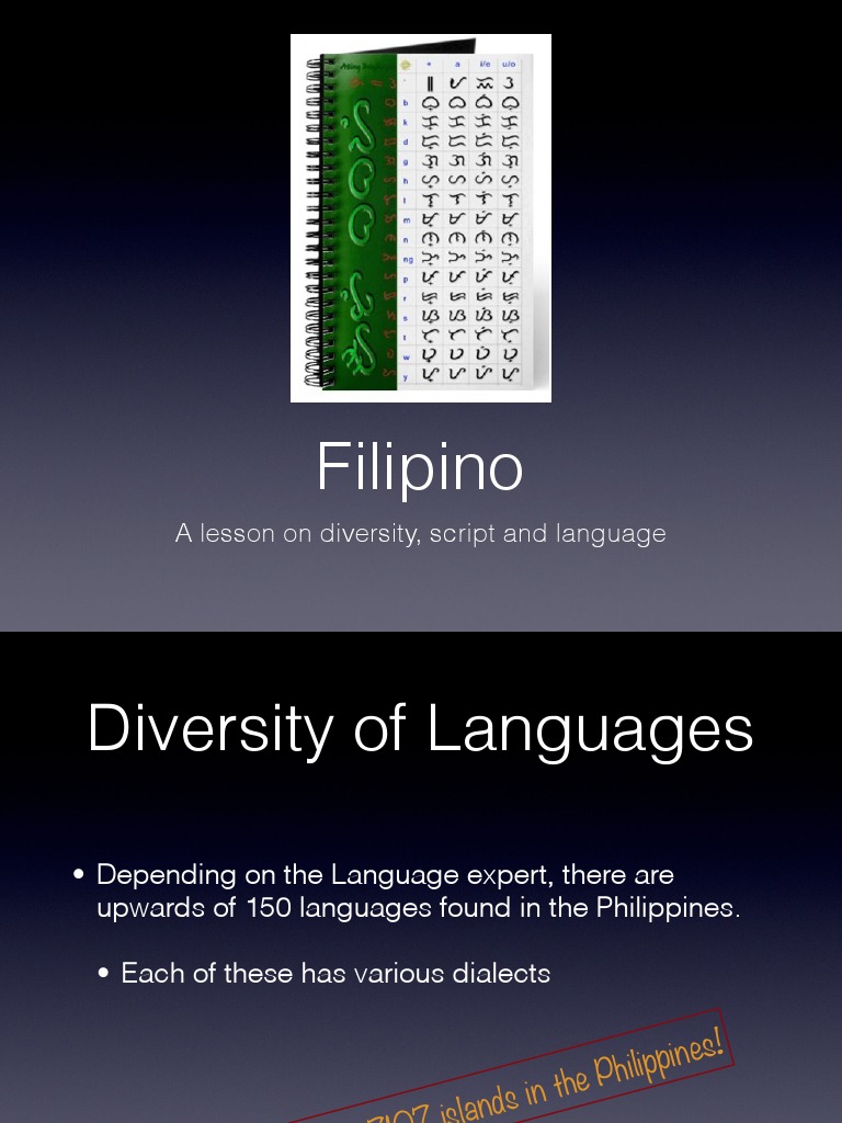Filipino Language and Diversity Lesson | PDF | Tagalog Language ...