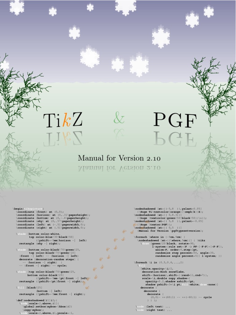 PGF and Tikz Manual | PDF | Gnu | Free Software