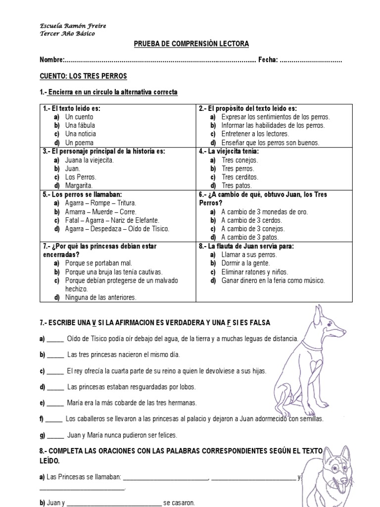 Prueba de Los Tres Perros | PDF