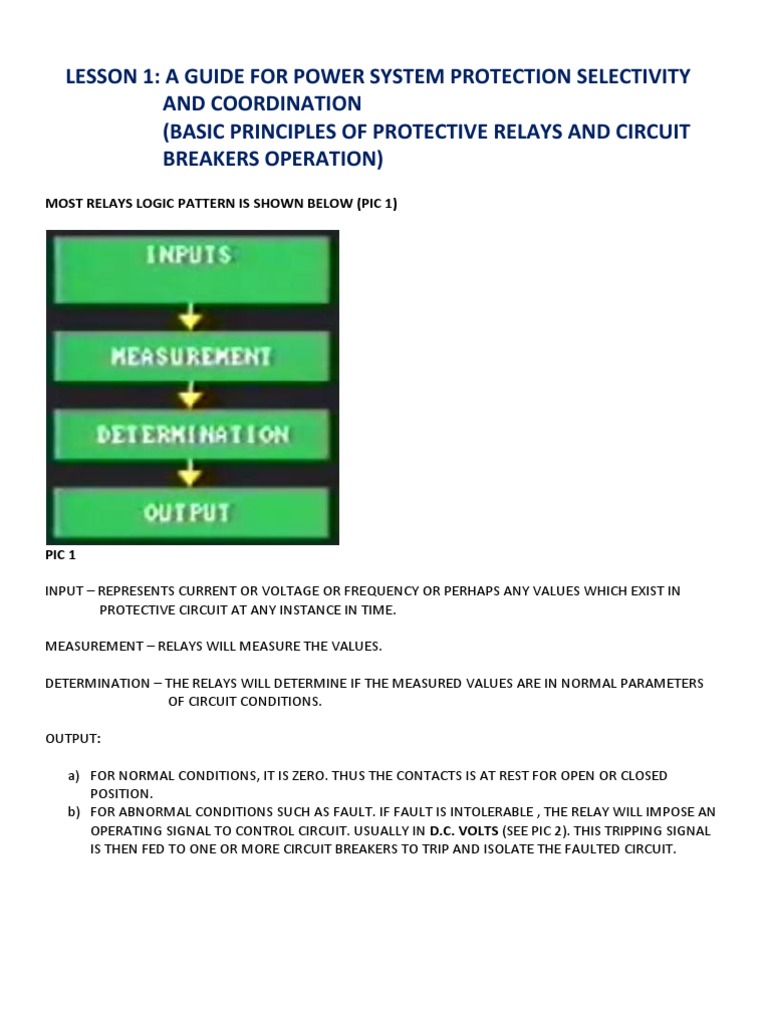 Protective Relays and Circuit Breakers Guide | PDF | Relay | Electric ...