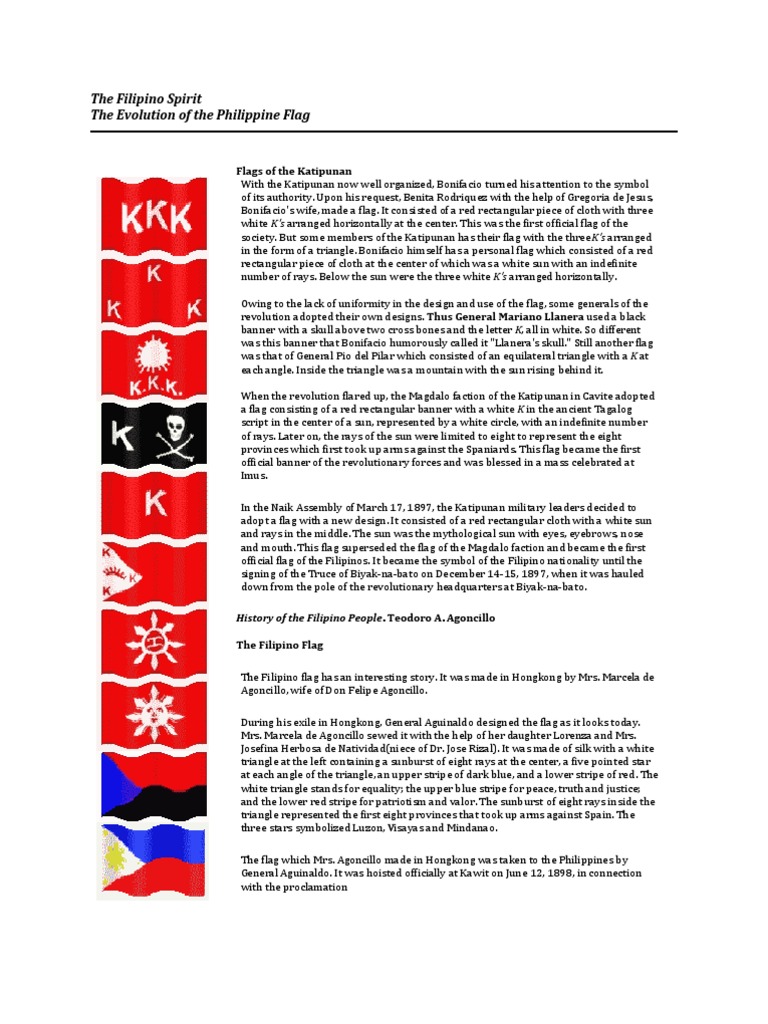 Evolution of the Philippine Flag | PDF | Flag | Philippines