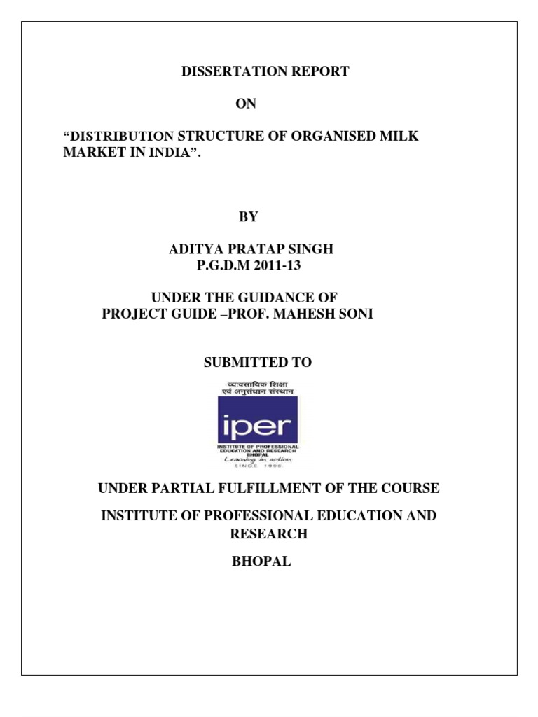 Dairy Dissertation 02 | PDF | Dairy | Milk