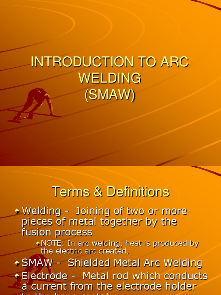 Introduction to Shielded Metal Arc Welding | PDF | Welding | Construction