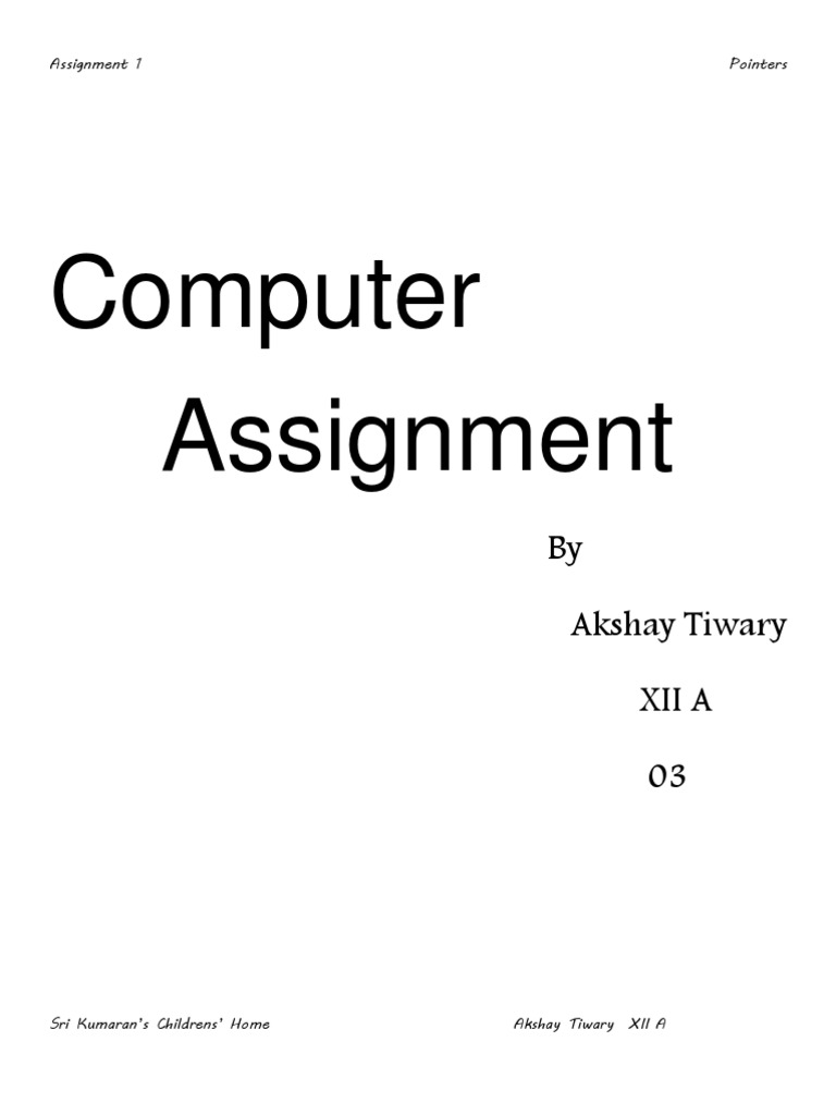 Pointers Assignment 1 Pdf Pointer Computer Programming Matrix 
