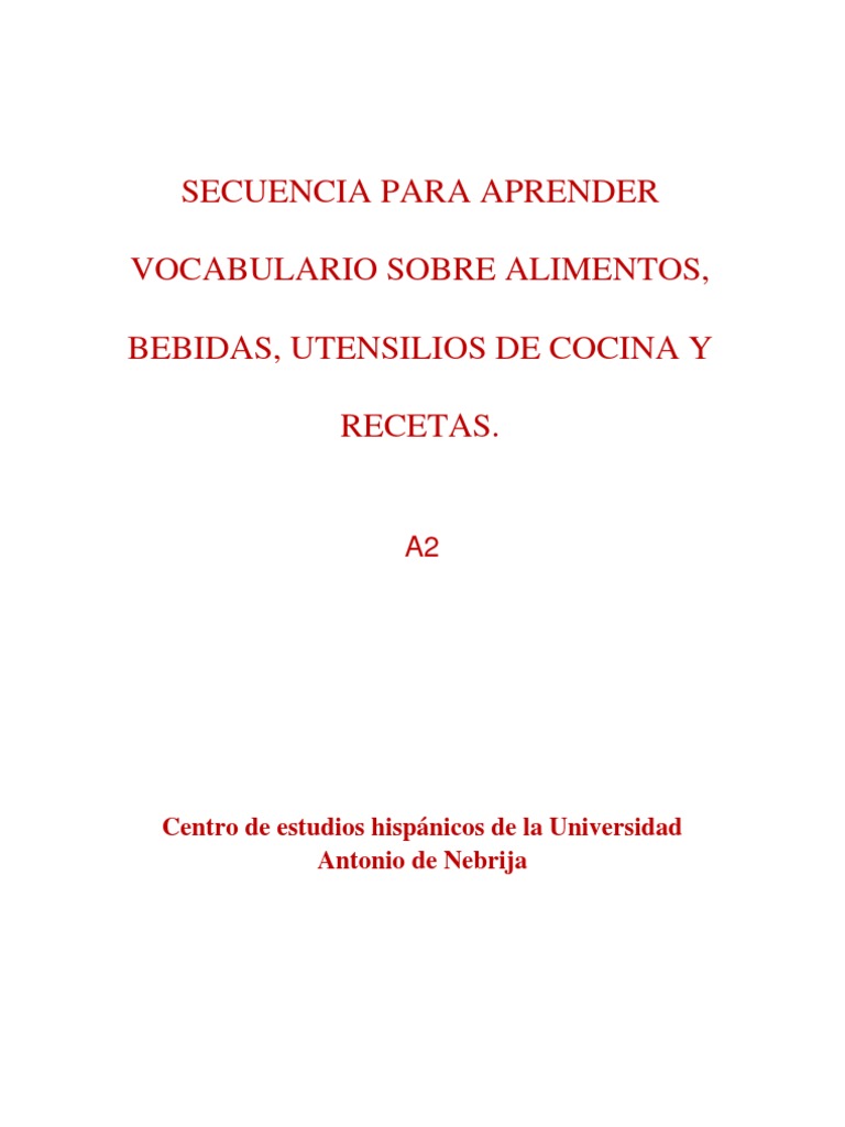 Secuencia Alimentos | PDF | Panes | Cocina occidental