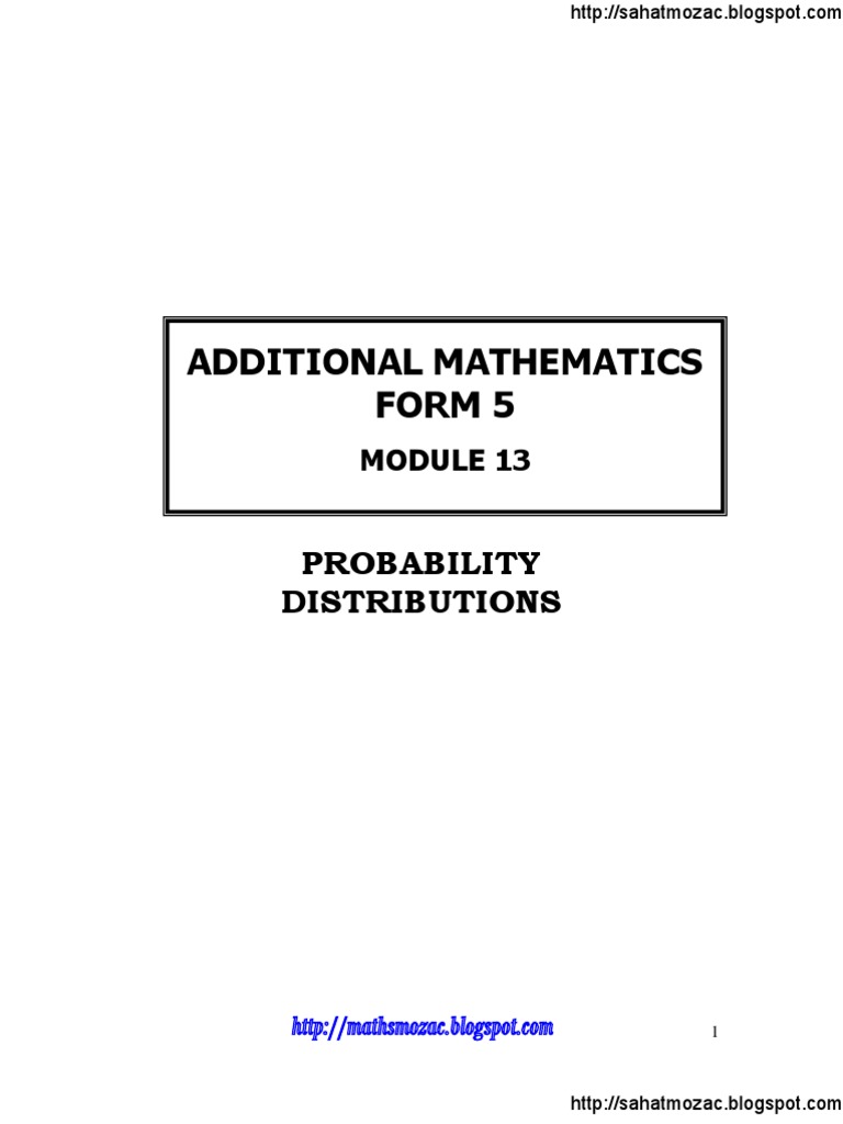 Module 18 Probability Distributions | PDF | Mean | Standard Deviation
