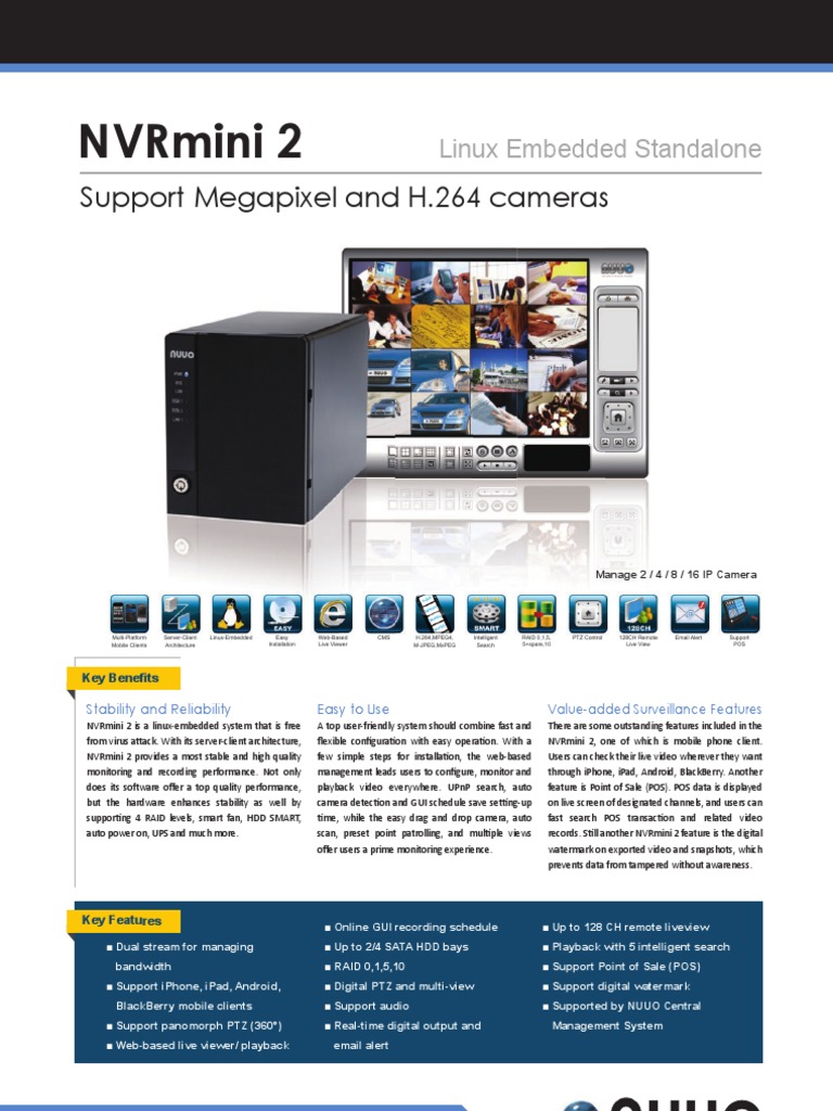 NVRmini 2: Secure Surveillance Solution | PDF | Point Of Sale | I Phone