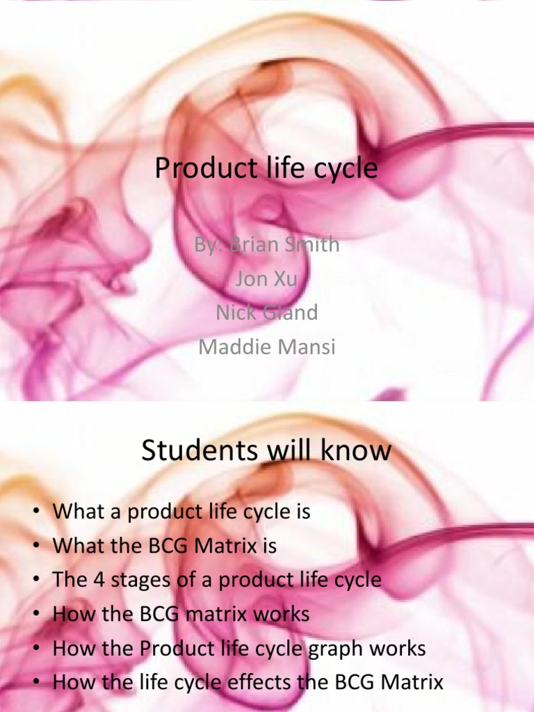 Product Life Cycle and BCG Matrix | PDF | Product Lifecycle | I Pod