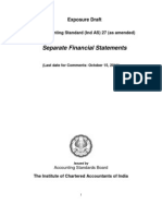 Indian Accounting Standard (Ind AS) 27 Consolidated and Separate ...
