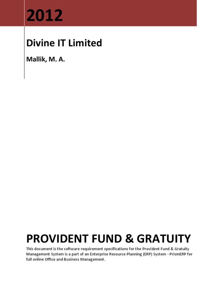 PF & Gratuity Management | PDF | Gratuity | Employment