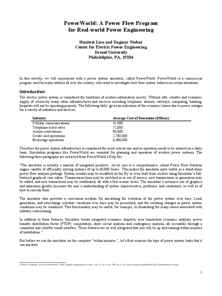 Power World Simulator | PDF | Electric Power System | Electric Current