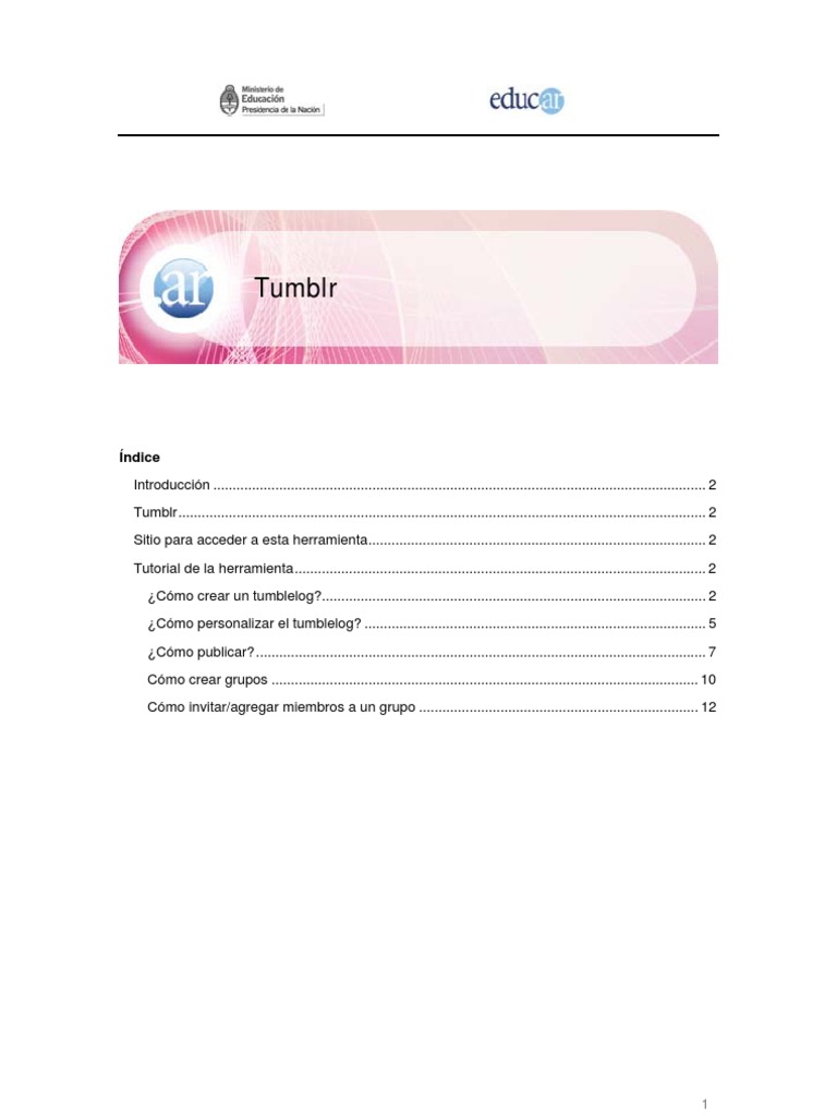Tutorial Tumblr | PDF | Point and Click | Contraseña