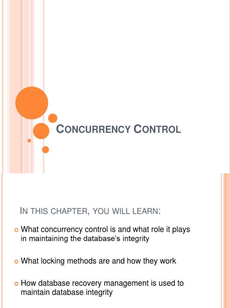 Concurrency Control Pdf Database Transaction Databases