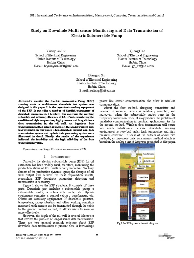 Study On Downhole Multi-Sensor Monitoring and Data Transmission of ...