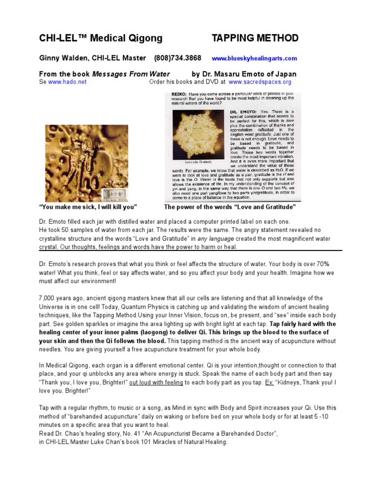 Tapping | PDF | Qi | Traditional Chinese Medicine